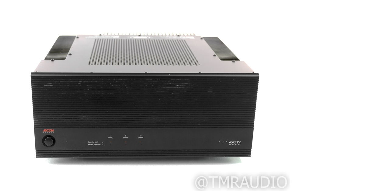 Adcom GFA-5503 3 Channel Power Amplifier; ... For Sale | Audiogon