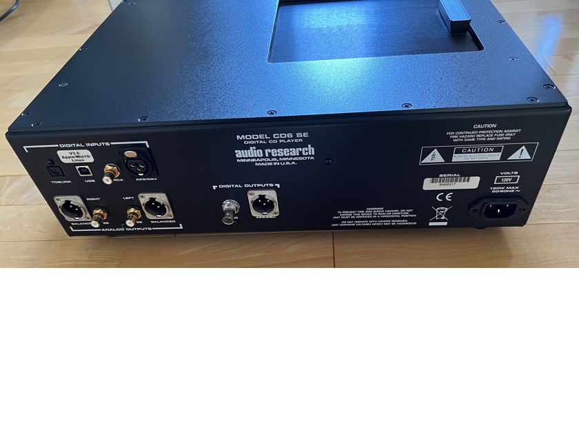Audio Research CD6 SE - CD Player with DAC... For Sale | Audiogon