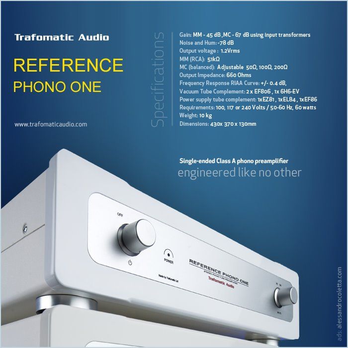 Trafomatic Audio Reference Phono One For Sale | Audiogon