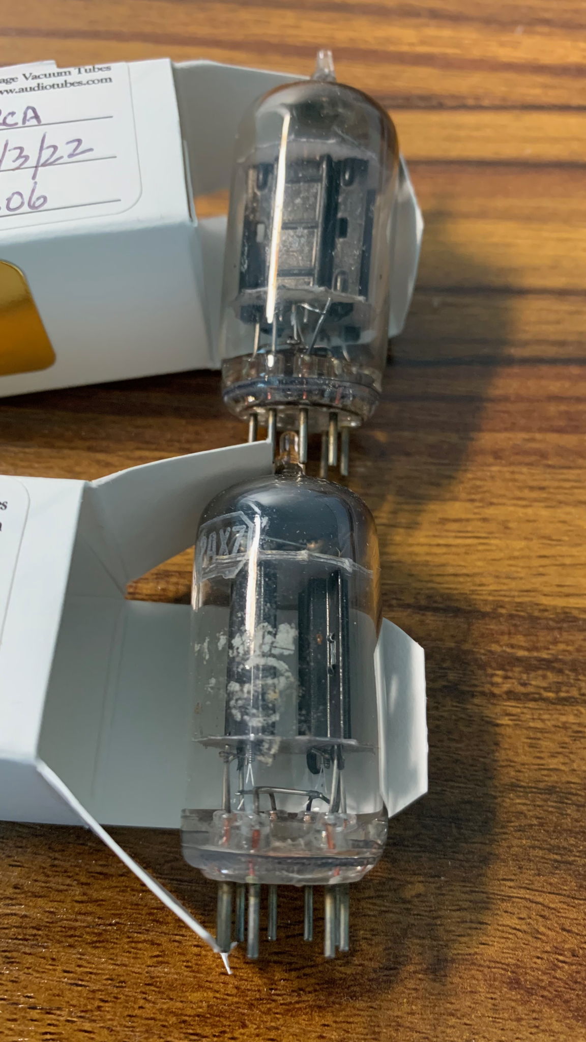 RCA 12AX7 Blackplate tubes - Pair For Sale | Audiogon