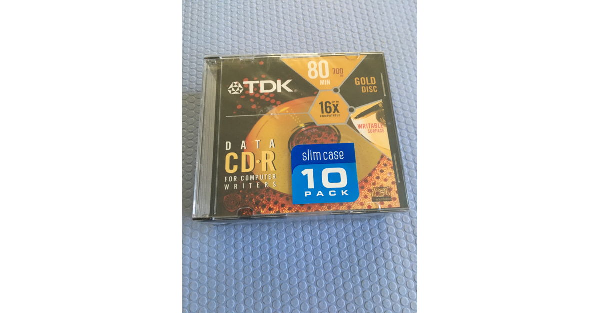 TDK 80 minute gold disc data CD-R slim cas... For Sale | Audiogon