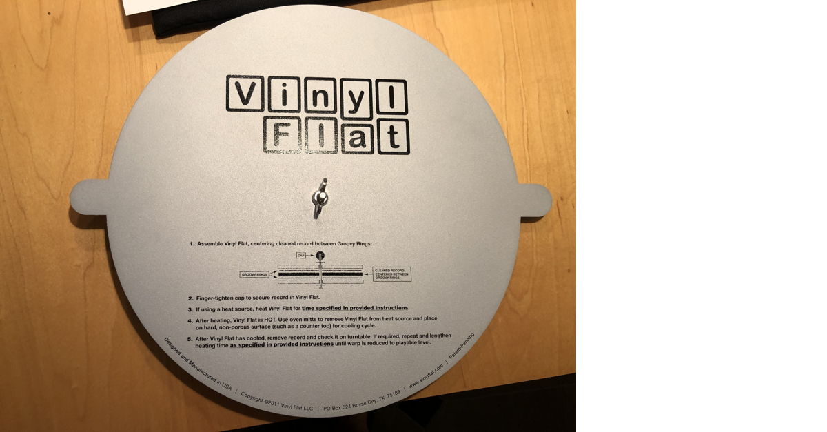 Vinyl Flat Record Flattener - Flattens War... For Sale | Audiogon