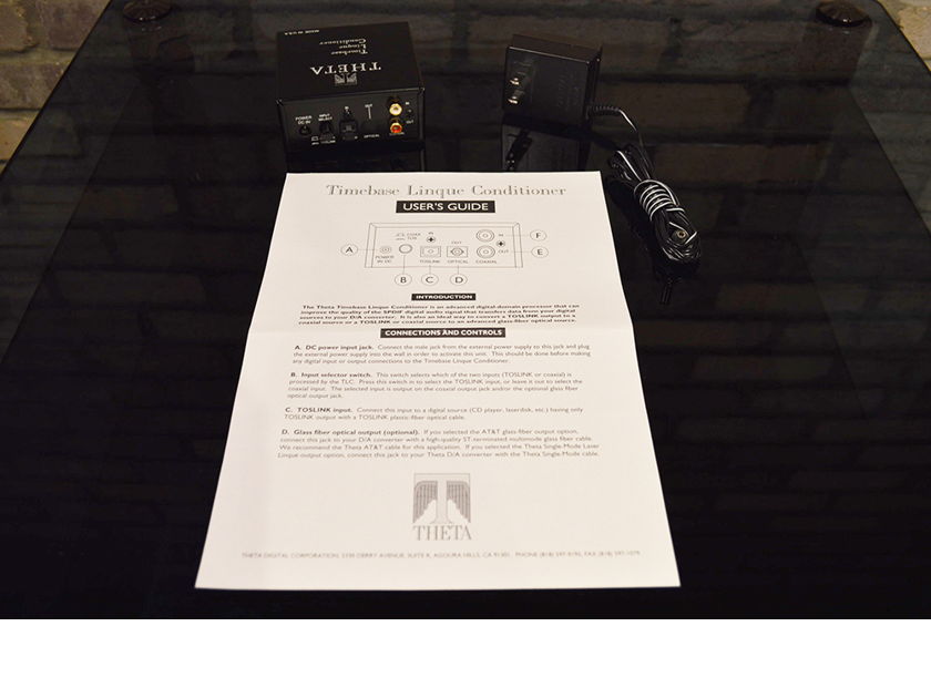 Theta Digital Timebase Linque Conditioner For Sale | Audiogon