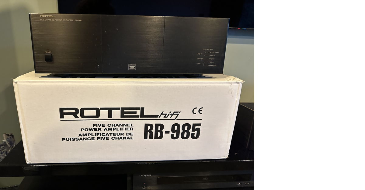 Rotel RB-985 THX Certified 5-Channel Ampli... For Sale | Audiogon