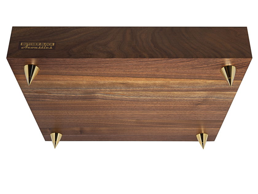 Butcher Block Acoustics 22" X 16" X 3" Walnut Edge-Grain Audio Platform ...