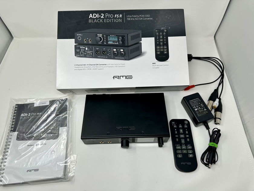 RME ADI-2 Pro FS R Black Edition For Sale | Audiogon
