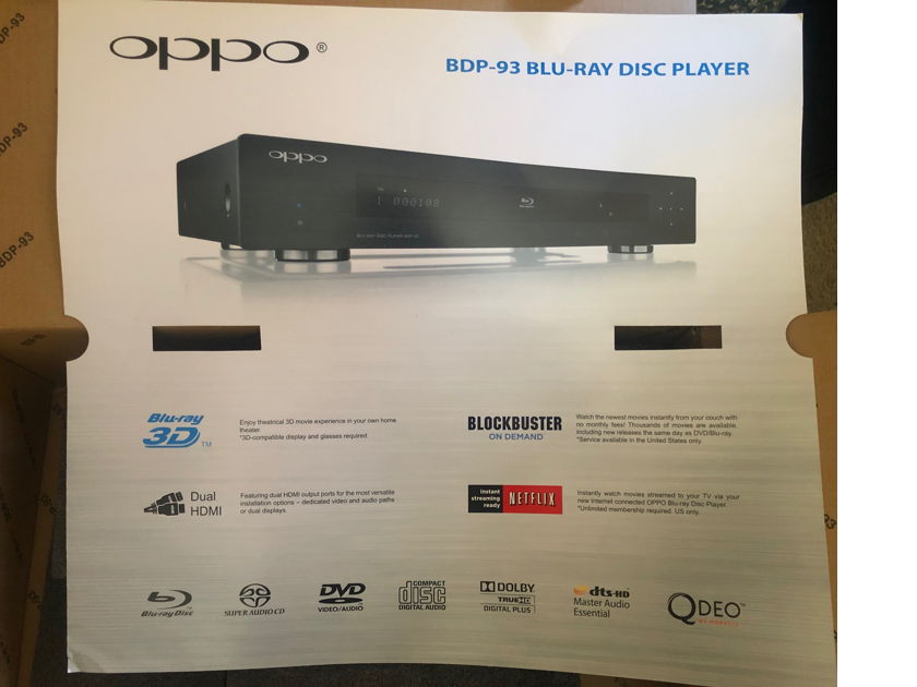 OPPO BDP-93 | Blu-ray/DVD/Universal Players | Audiogon