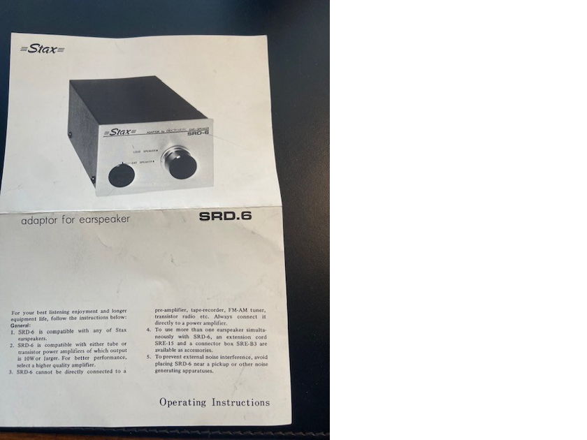 Stax SR-5 | Over-Ear | Audiogon