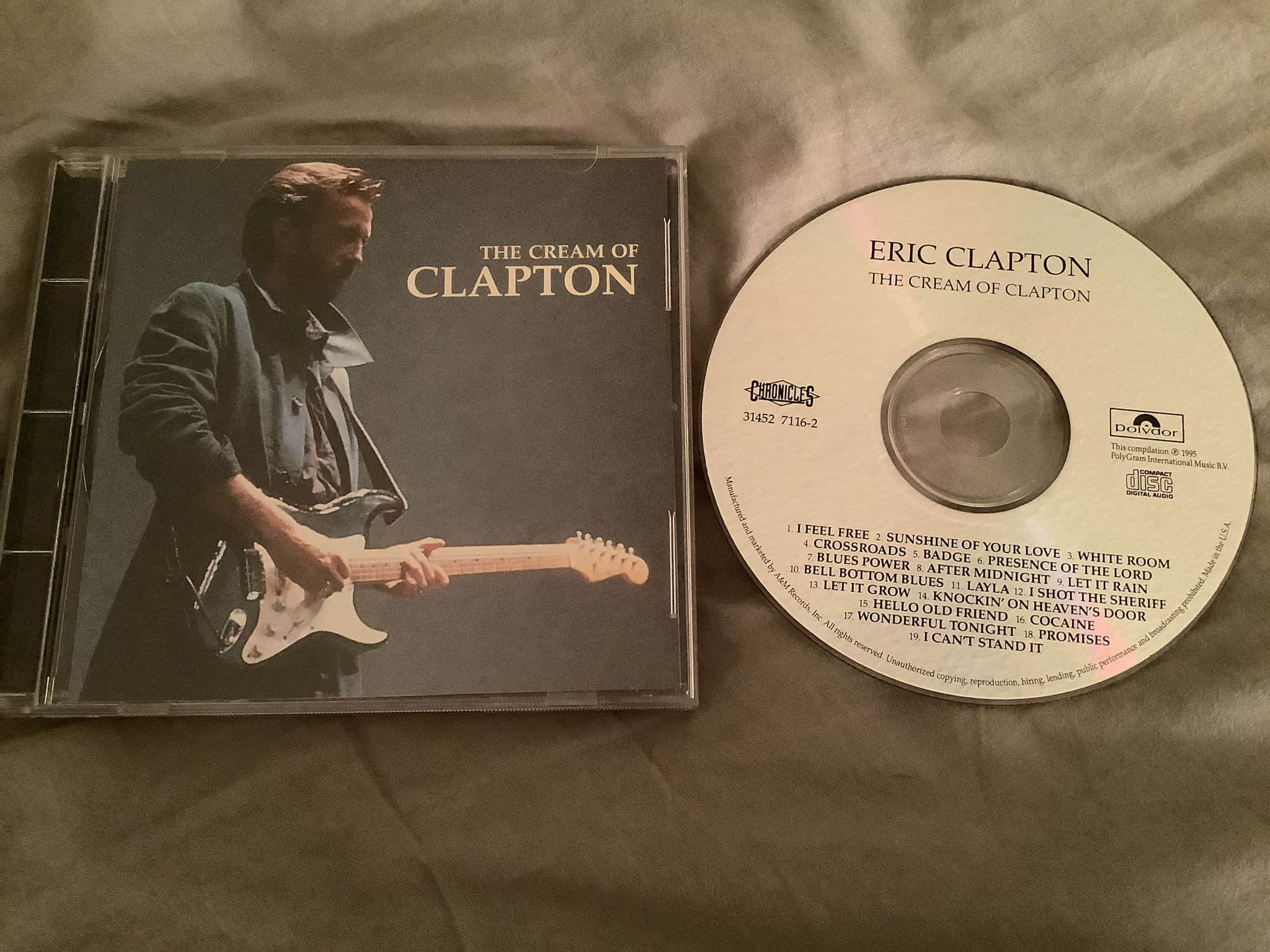 Eric Clapton Polydor Records CD The Cream ... For Sale | Audiogon