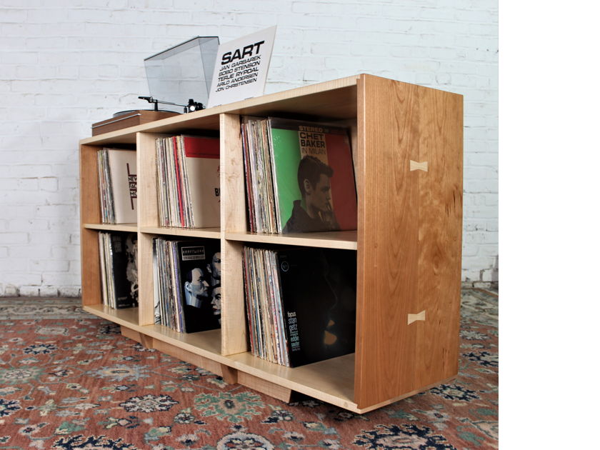 Custom solid hard maple and cherry record ... For Sale | Audiogon