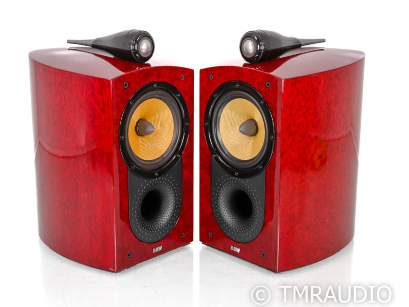 B&W Signature 805 Bookshelf Speakers; Red Birds Eye Maple Pair (50841 ...