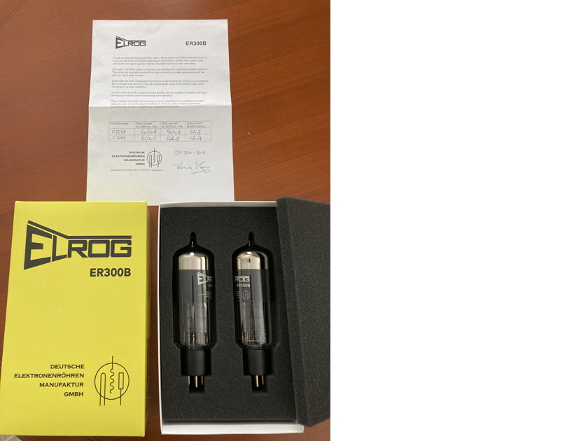 Elrog tubes ER300B For Sale | Audiogon