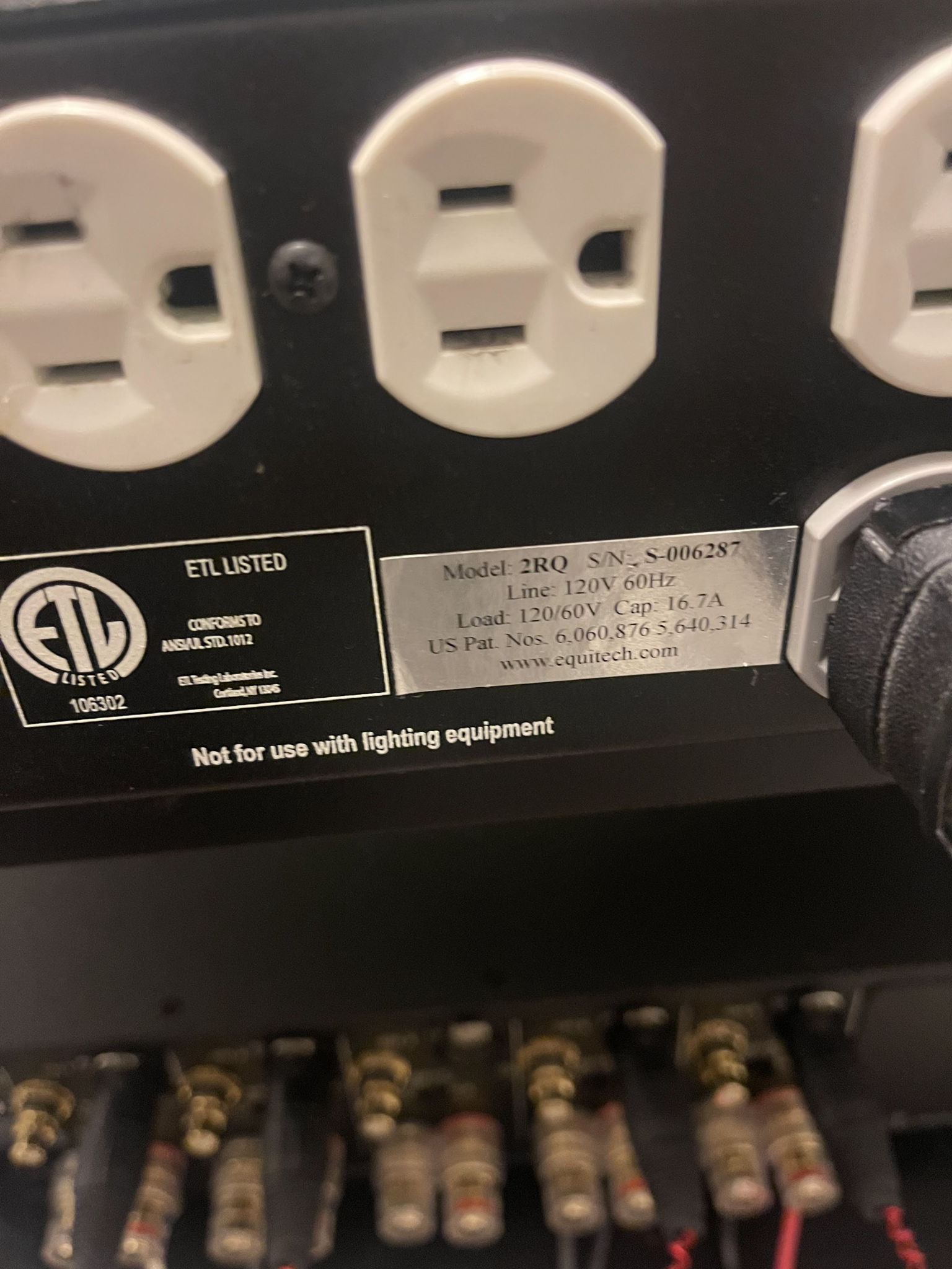 Equi=Tech Model 2RQ For Sale | Audiogon