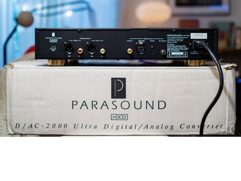 Parasound DAC-2000 - D/AC-2000 - VG condition For Sale | Audiogon