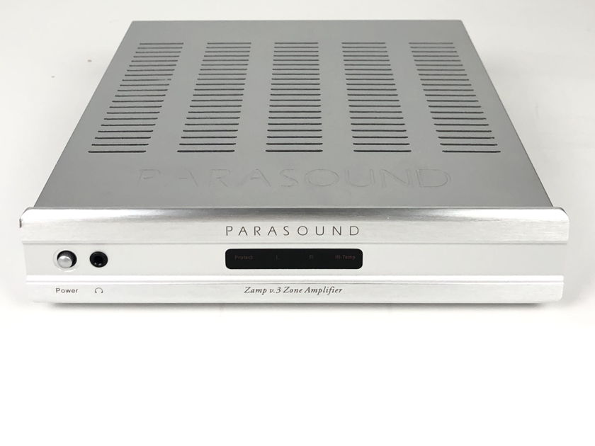 Parasound ZAMP V.3 2-CH Compact Stereo Zone Power Amplifier AMP V3 - SILVER | Solid state | Audiogon