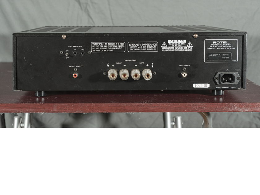 Rotel RB-1070 -- Upgraded 2-Channel Amplif... For Sale | Audiogon