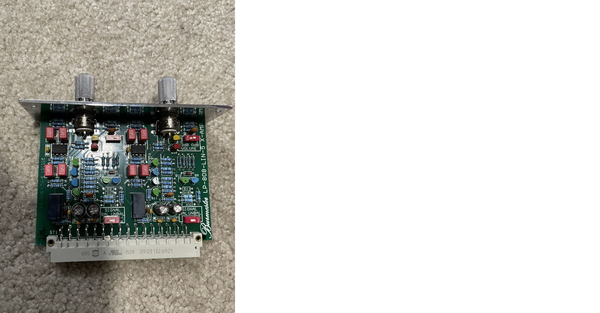 Burmester 808 Mk 5 line input modules For Sale | Audiogon
