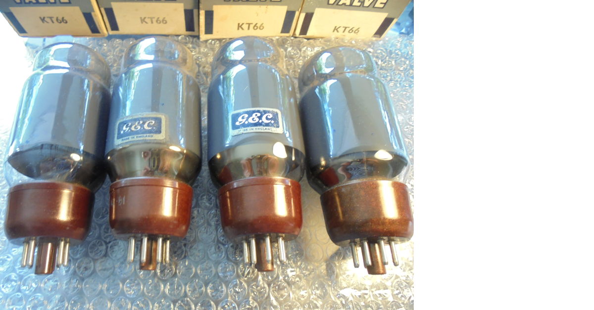 GEC KT66 BRITISH QUAD OF OLD STOCK TESTED ... For Sale | Audiogon