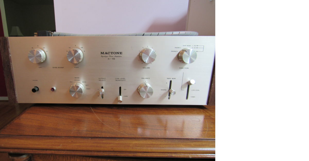 Ultra-rare audiophile Mactone X15 tube pre... For Sale | Audiogon