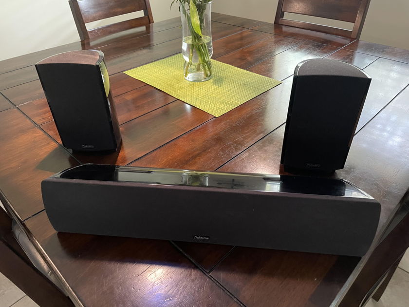 Definitive Technology Mythos Seven center channel and (2) Pro Monitor ...