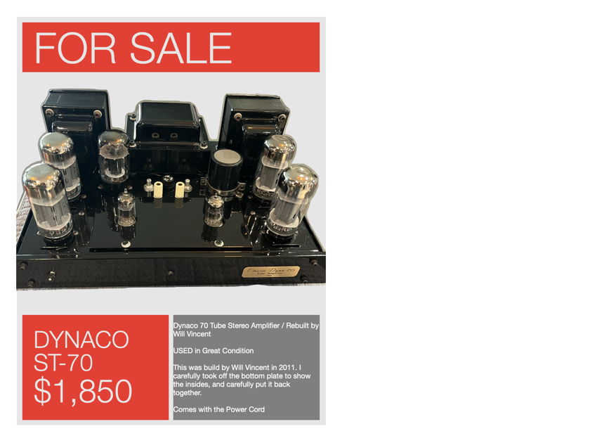 Dynaco ST-70 For Sale | Audiogon