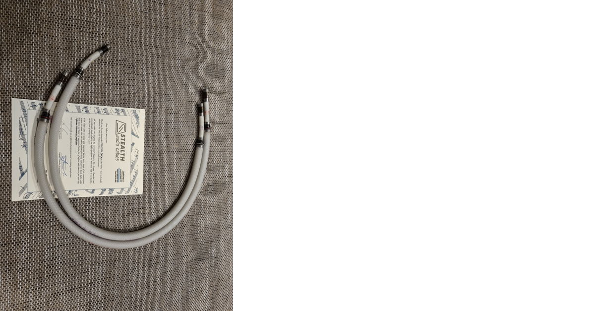 Stealth Audio Cables Sakra RCA 2x1,00m For Sale | Audiogon
