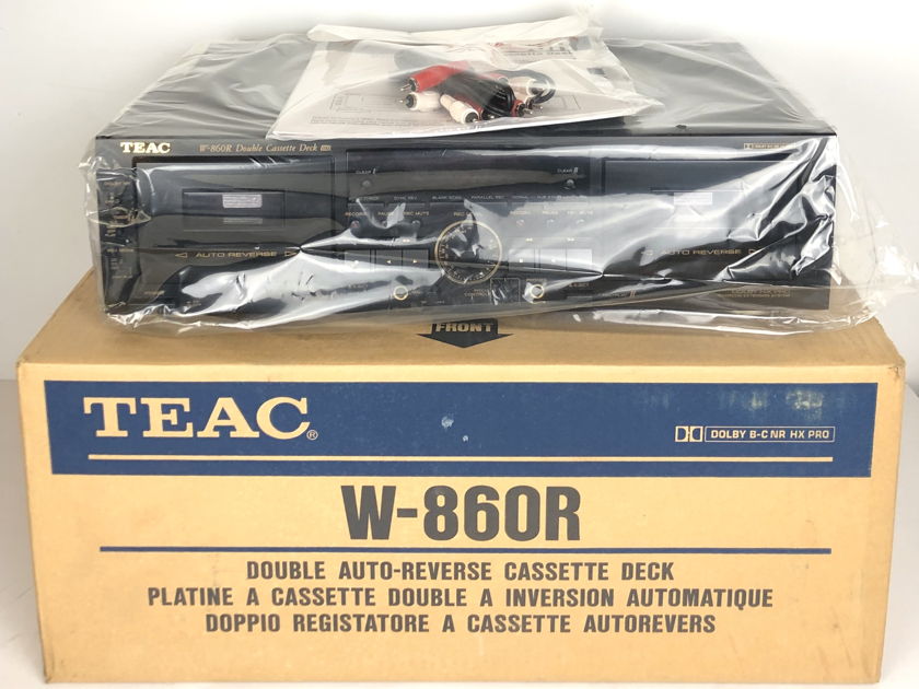 TEAC W-860R Double Auto-Reverse w/ Pitch Control Cassette Deck Player ...
