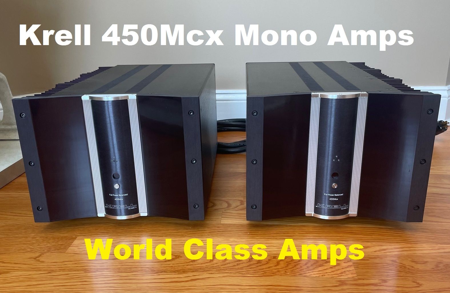 Krell 450Mcx Mono Block Amps, ONE of THE BEST For Sale | Audiogon