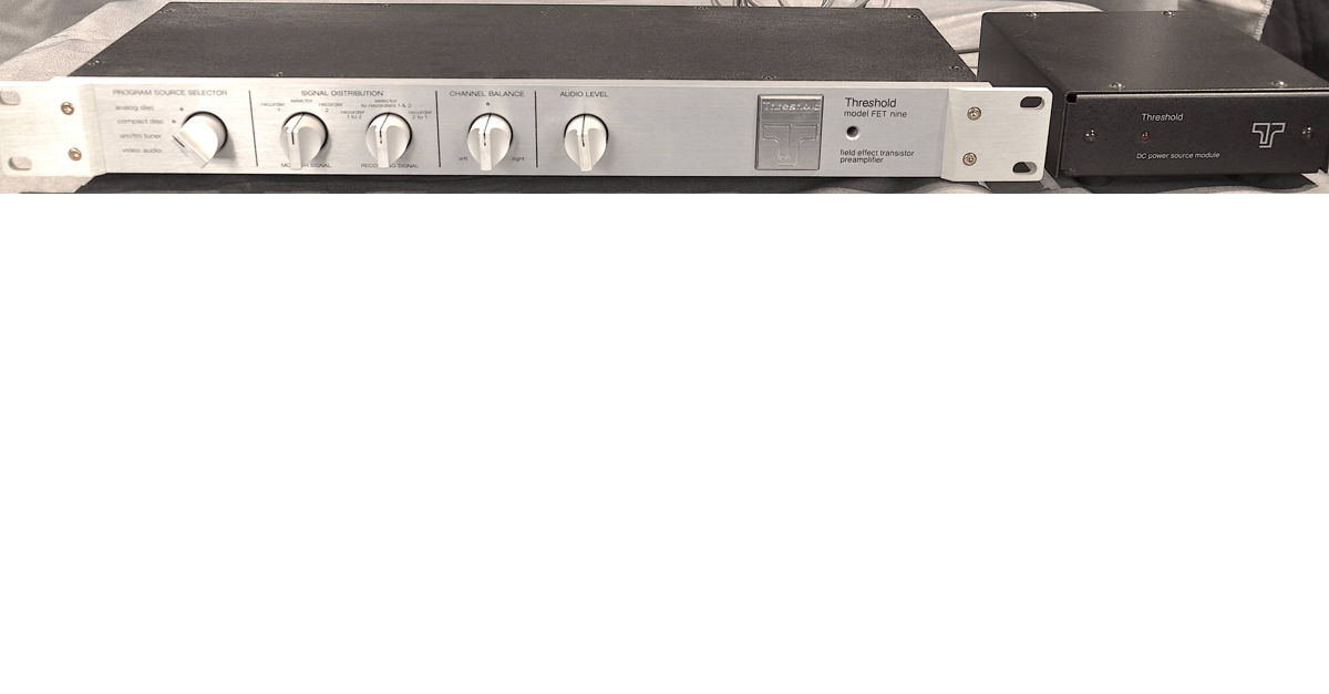 Threshold model FET nine preamp w/ phono s... For Sale | Audiogon