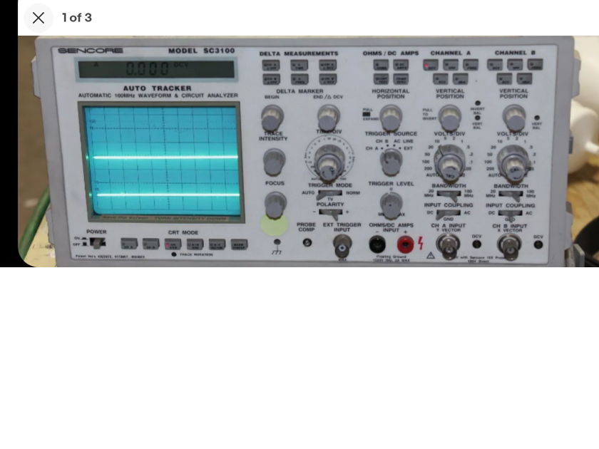 SENCORE SC3100 100Mhz Professional Technic... For Sale | Audiogon