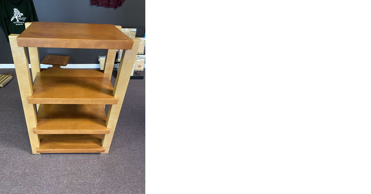 TimberNation Custom 4 Shelf Cherry Audio Rack For Sale | Audiogon