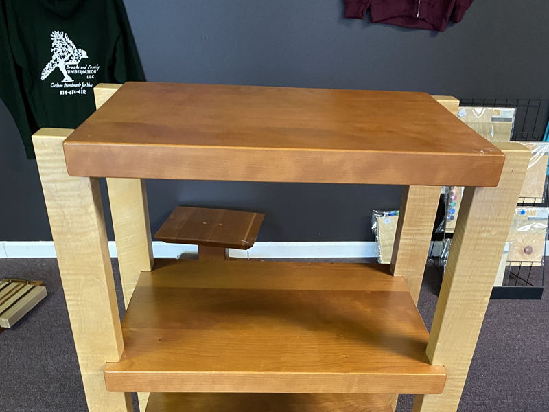 TimberNation Custom 4 Shelf Cherry Audio Rack For Sale | Audiogon