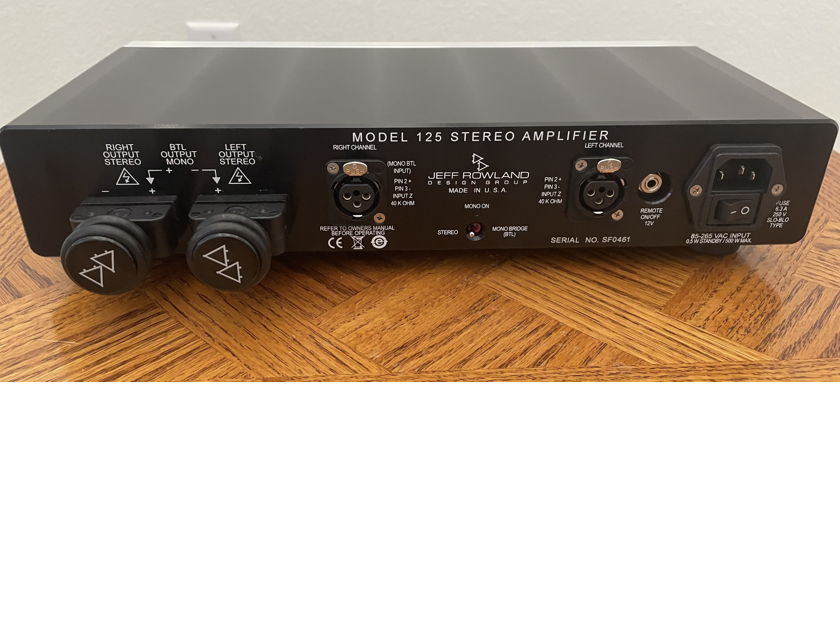 Jeff Rowland Model 125 -- Free Shipping! For Sale | Audiogon