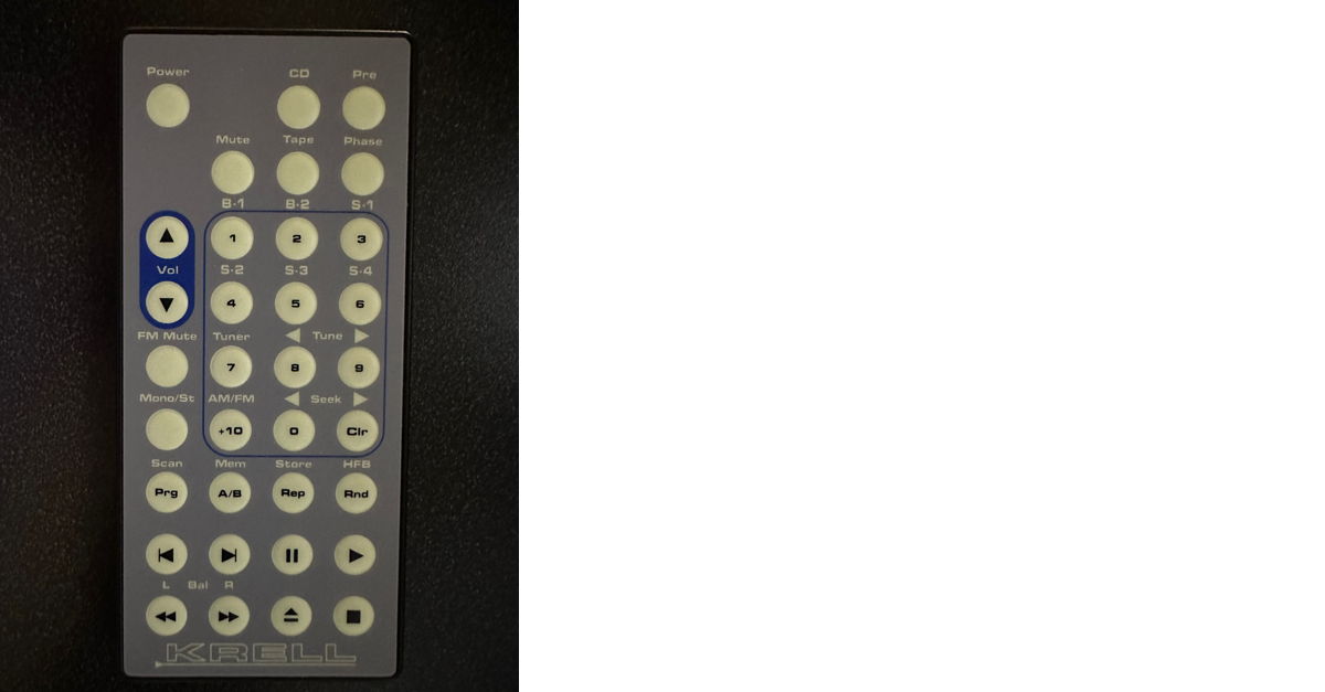 Krell Remote Control for KRC-HR Preamp For Sale | Audiogon