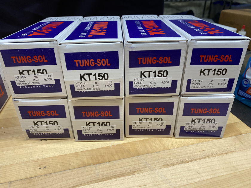 Tung-Sol KT150 Matched Octet New In Box For Sale | Audiogon