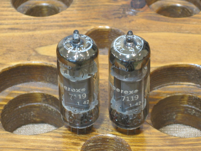 Amperex 7119 D getter Matching pair For Sale | Audiogon
