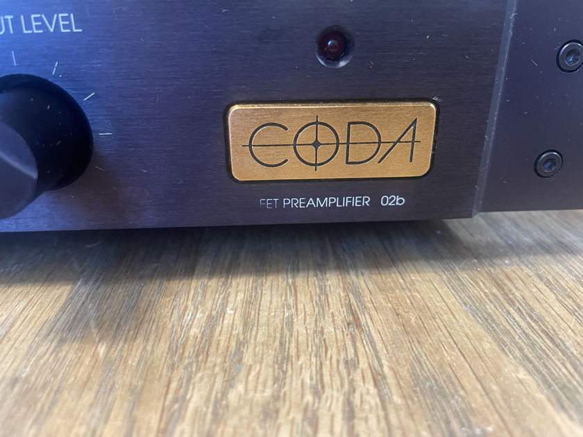 CODA 02B PREAMP ( Near Mint) For Sale | Audiogon
