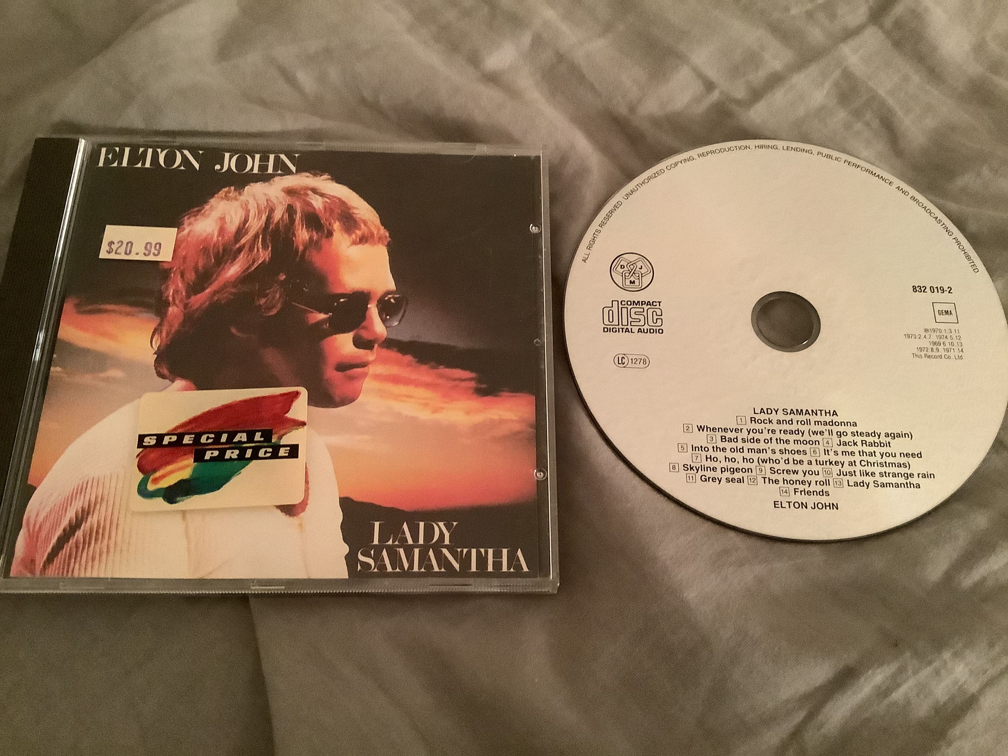 Elton John DJM Records Germany CD Rare Tra... For Sale | Audiogon