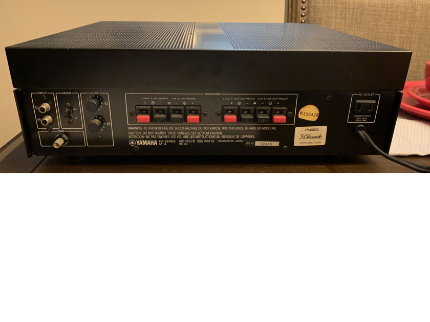 Yamaha Power Amplifier M-4 For Sale | Audiogon