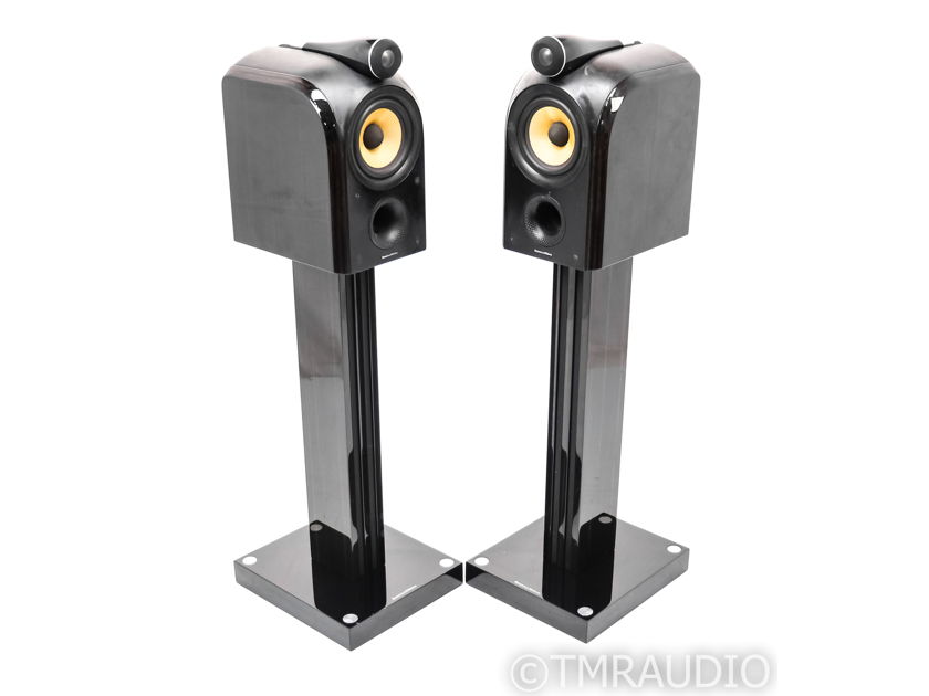 B&W PM1 Bookshelf Speakers; PM-1; Mocha Gloss Pair w/ Stands (41812 ... B&W PM1 Bookshelf Speakers; PM-1; Mocha Gloss Pair w/ Stands (41812 ...