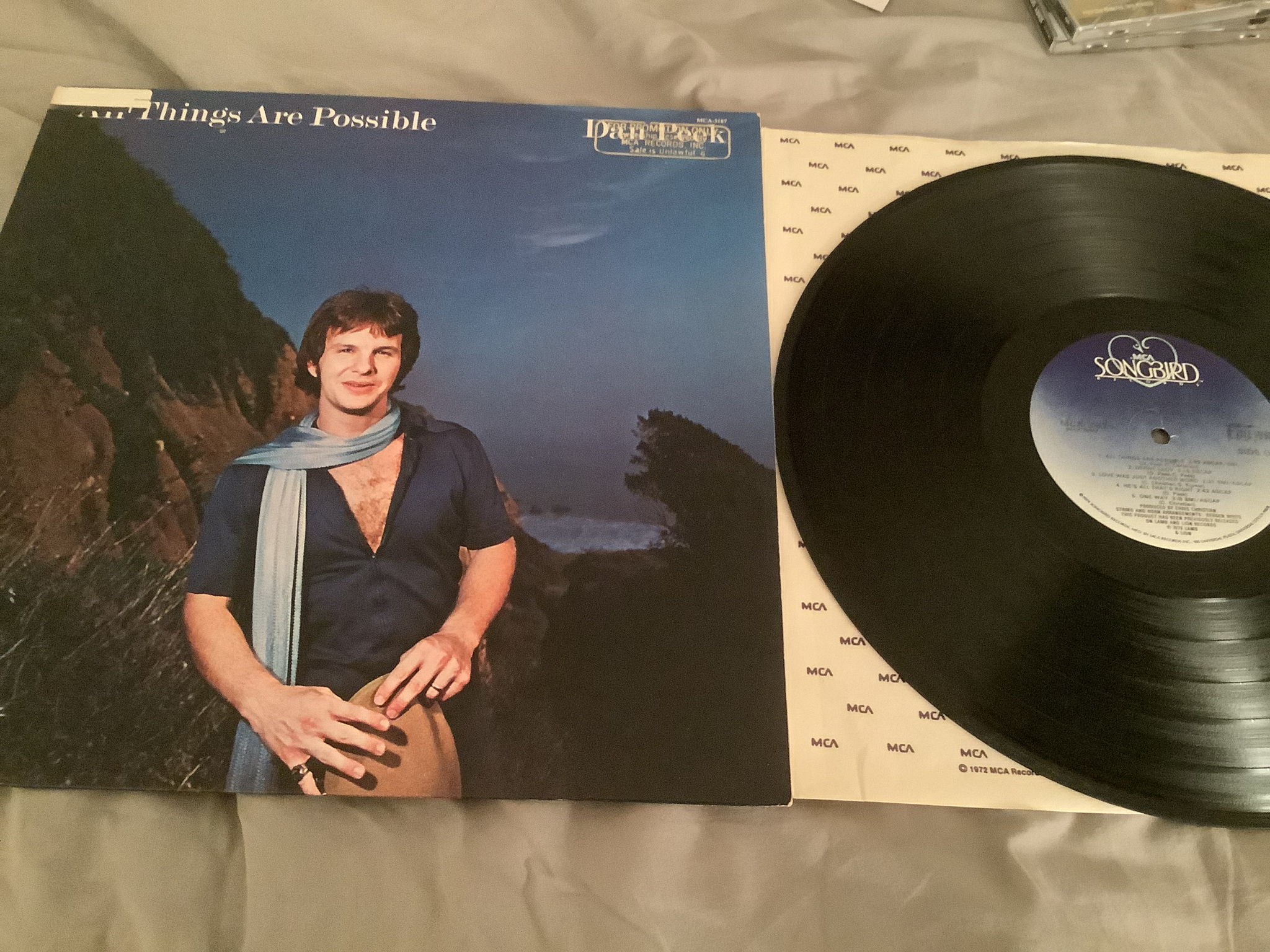 Dan Peek America Sunburst Records Promo LP All Things Are Possible ...