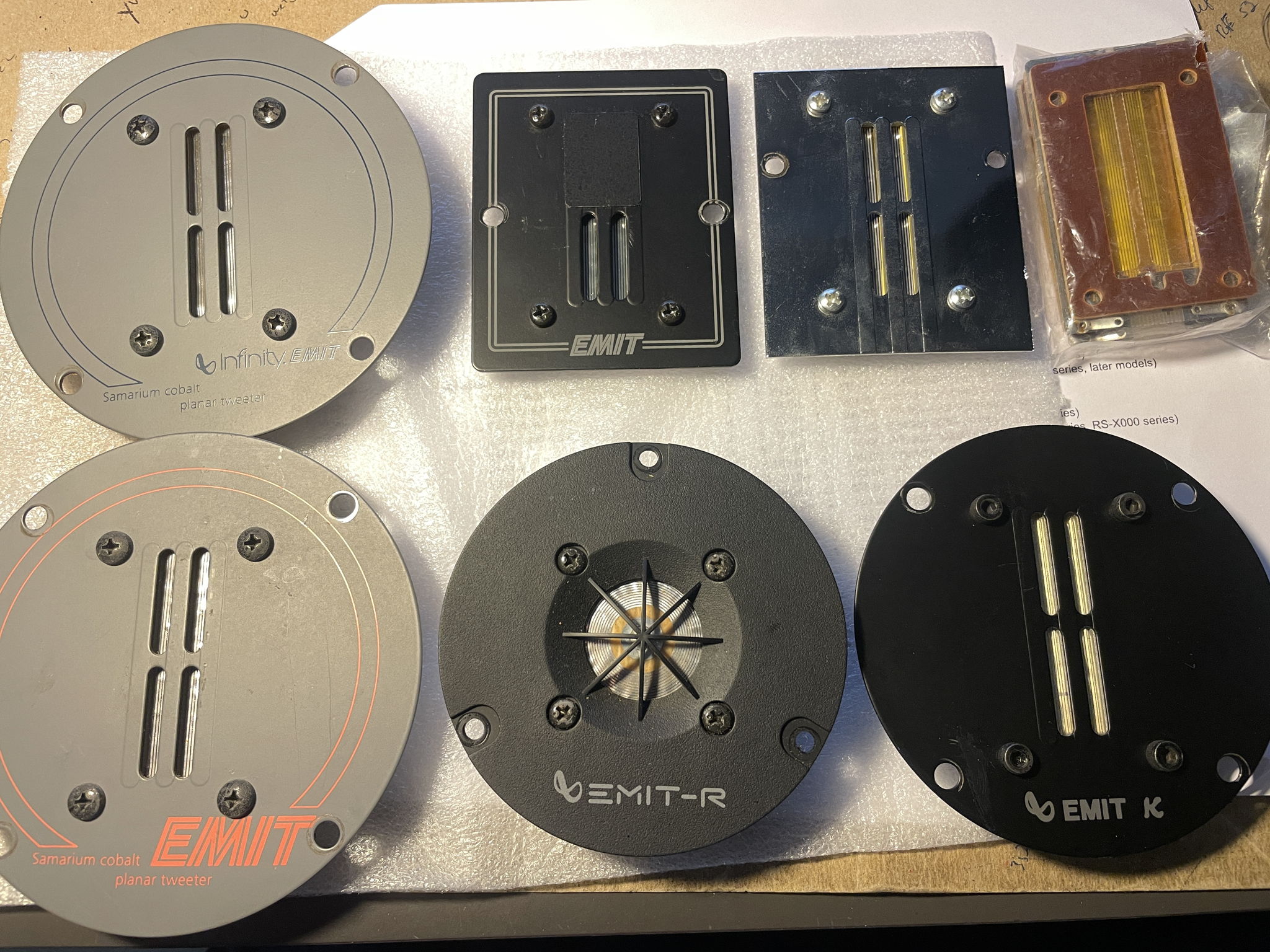 Infinity spare parts Emit tweeters, poly d... For Sale | Audiogon