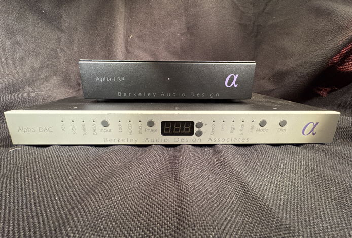 Berkeley Audio Design Alpha DAC and USB DAC For Sale | Audiogon
