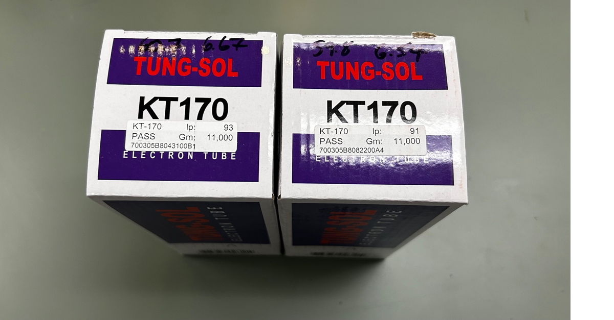 Tung-Sol KT-170 Matched PAIR For Sale | Audiogon