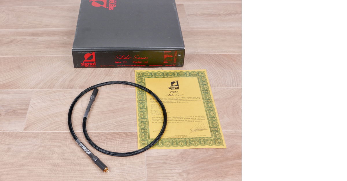 Signal Projects Alpha digital audio interc... For Sale | Audiogon