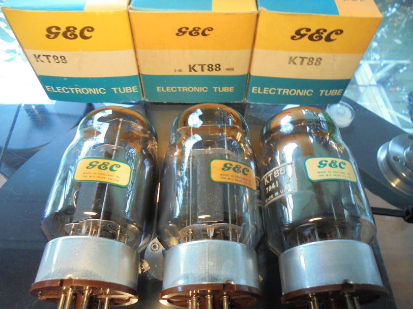 GEC KT88 BRITISH VINTAGE MATCHING PAIR OF NOS TESTING VINTAGE VALVES ...