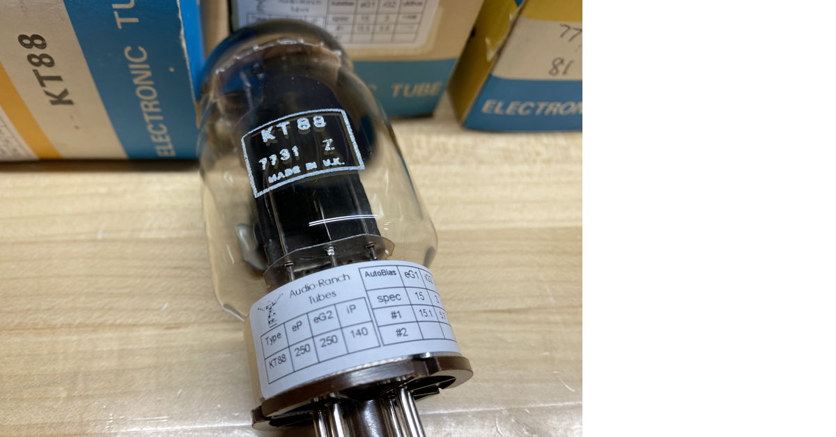 GEC KT88 Orange Blue Box Matched Quad For Sale | Audiogon