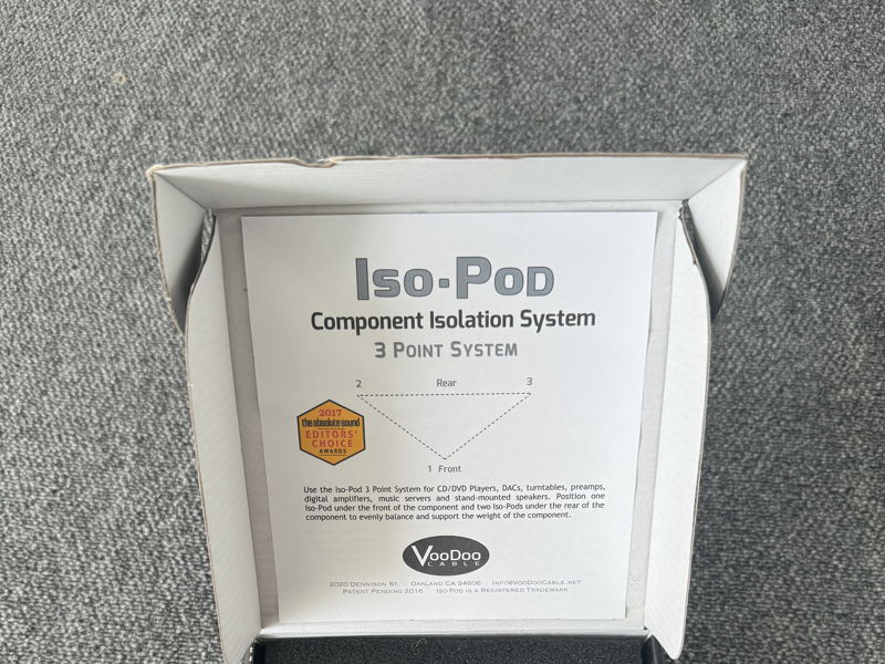 VooDoo Cable Iso Pod set of 3 For Sale | Audiogon