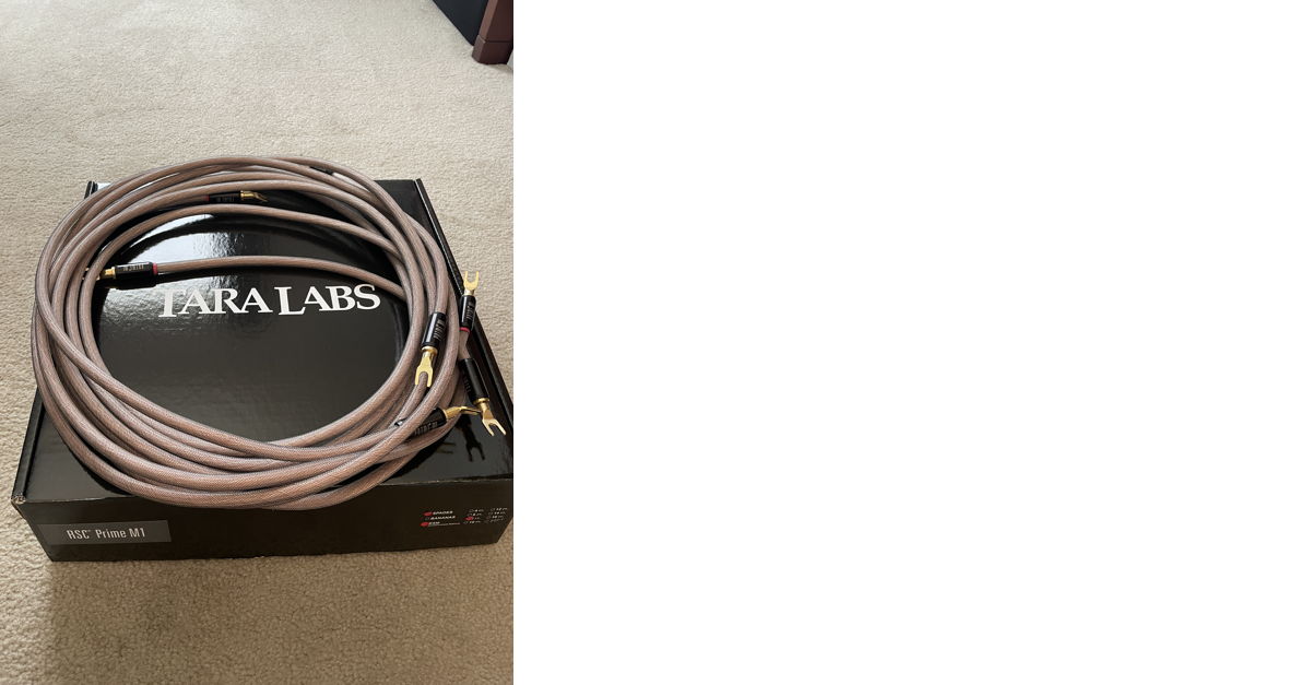 Tara Labs Prime M1 8ft speaker cables spad... For Sale | Audiogon