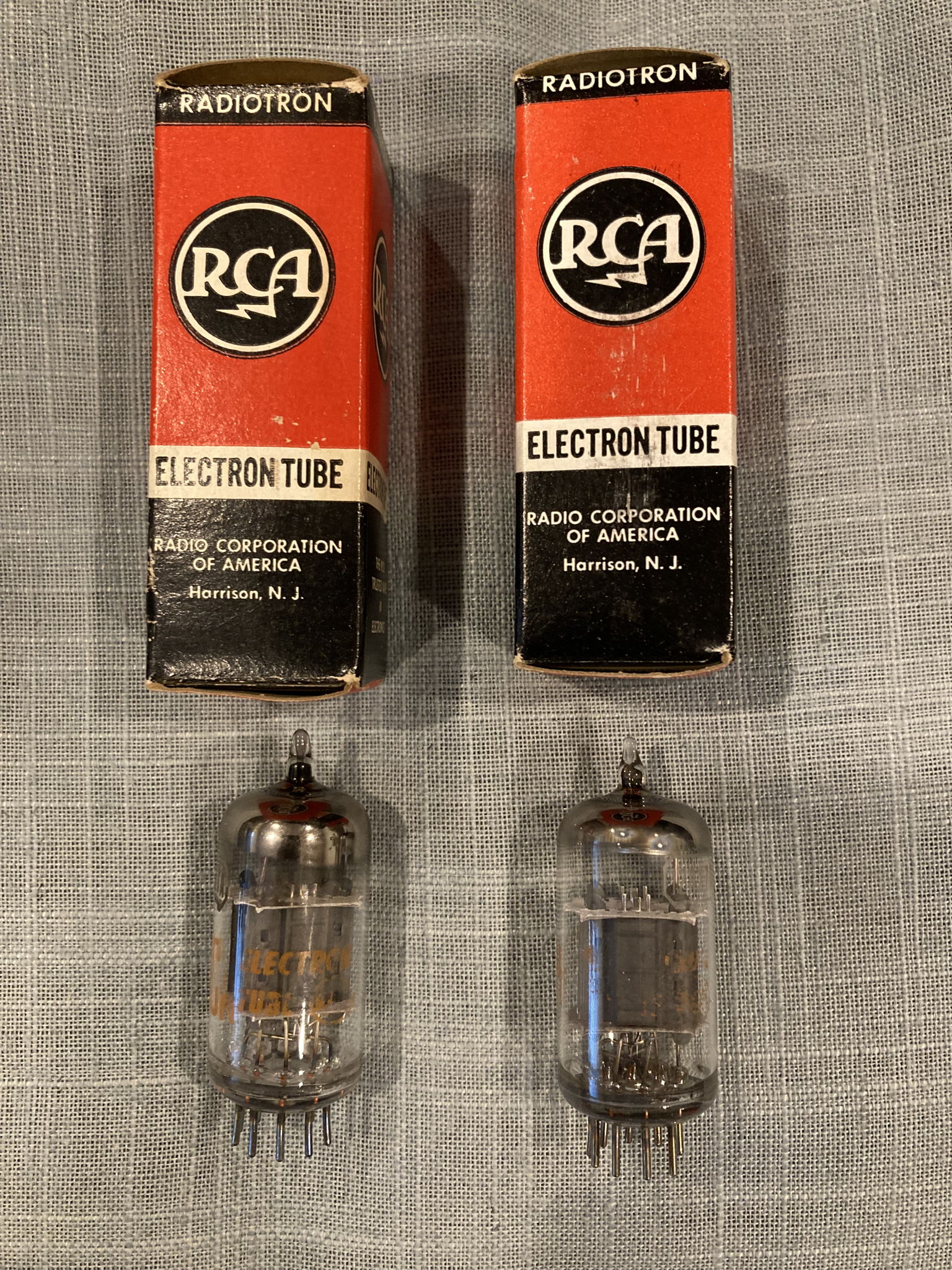 RCA 12AX7A Grey Plate 1960's Matched Pair For Sale | Audiogon